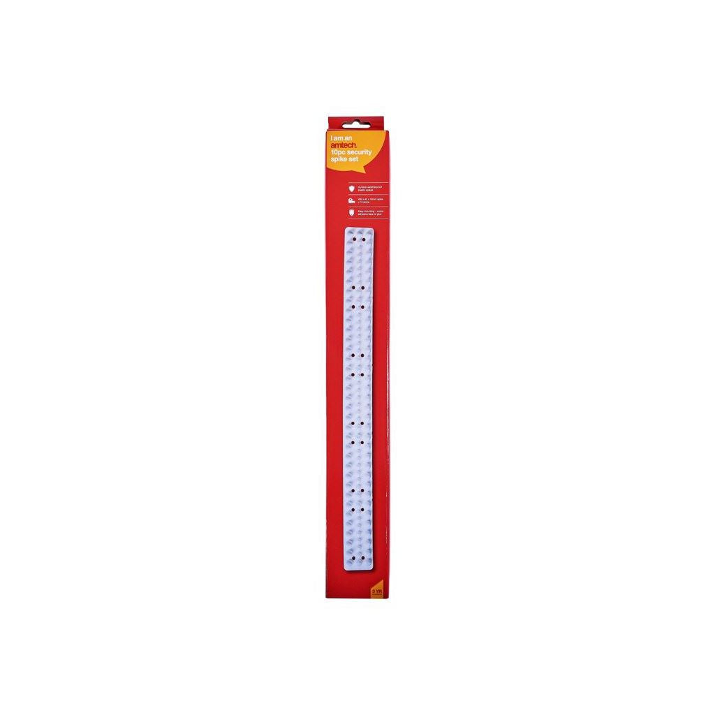 Amtech 10 Piece White Wall Fence Spikes Anti Climb Security Cat Bird D ...