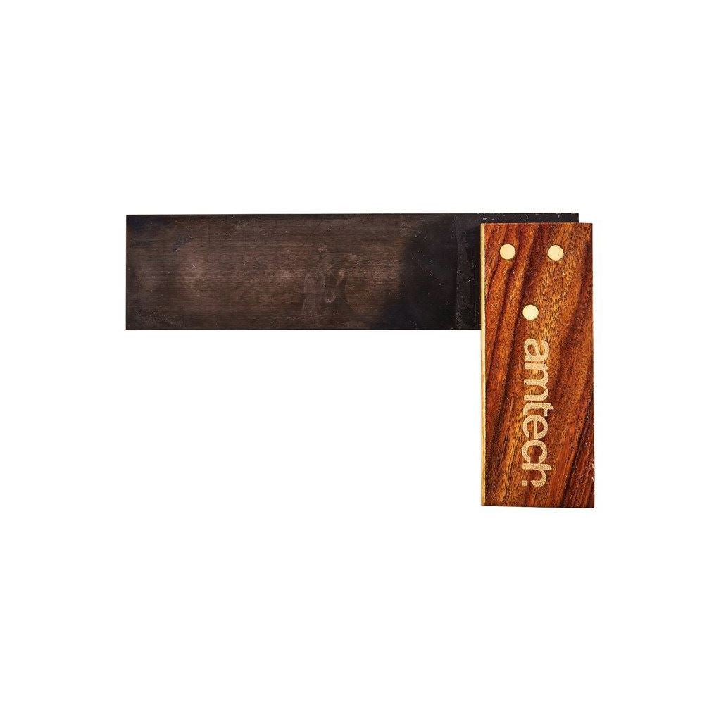 Amtech 6" Wooden Tri Square Steel Blade Carpenters Carpentry Angles Co ...