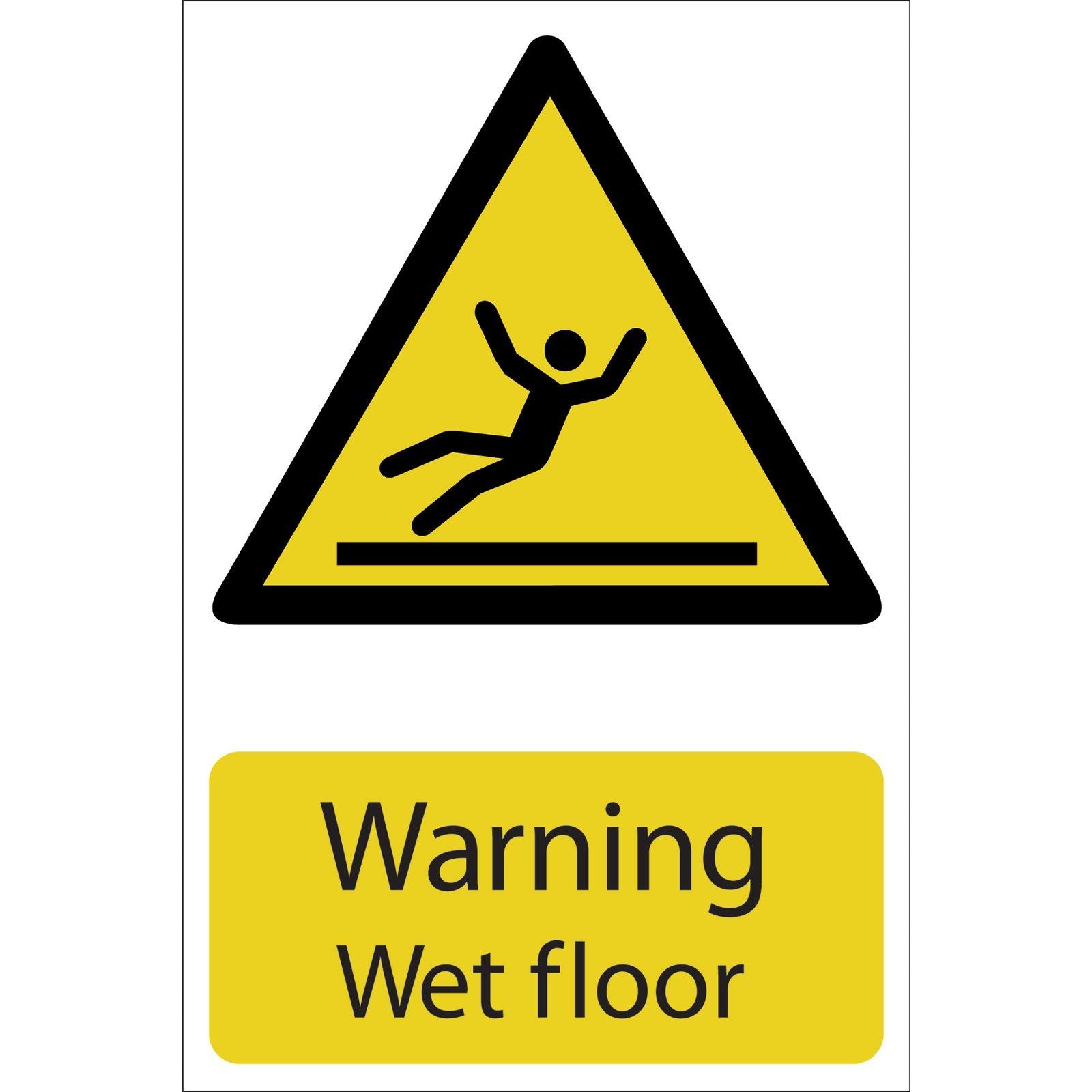 Draper 'Warning Wet Floor' Hazard Sign SS26 - 72439 – CardiffTools