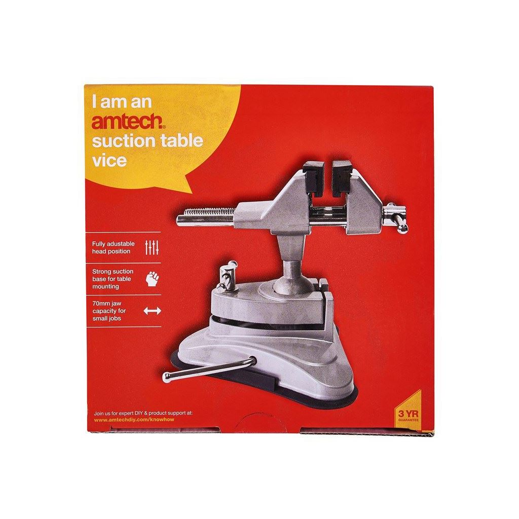 70mm Suction Table Vice Portable Clamp Bench Vise Adjustable Head Hobb ...