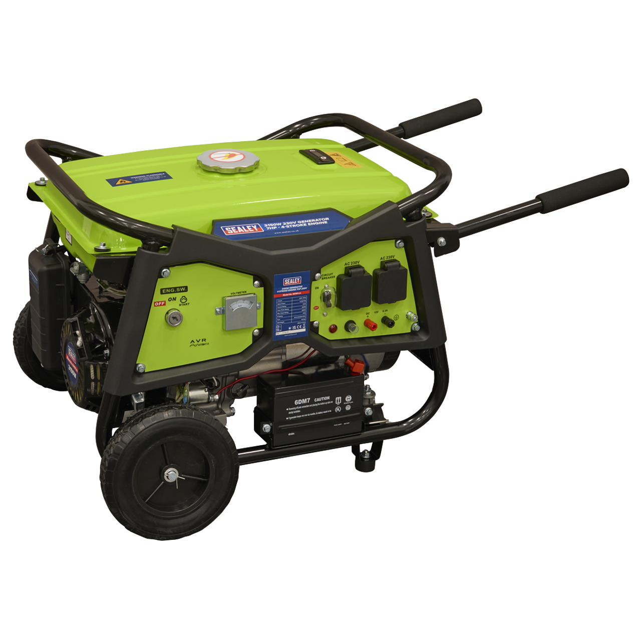 Sealey 3150W Generator 4-Stroke Engine 7hp 230V – CardiffTools