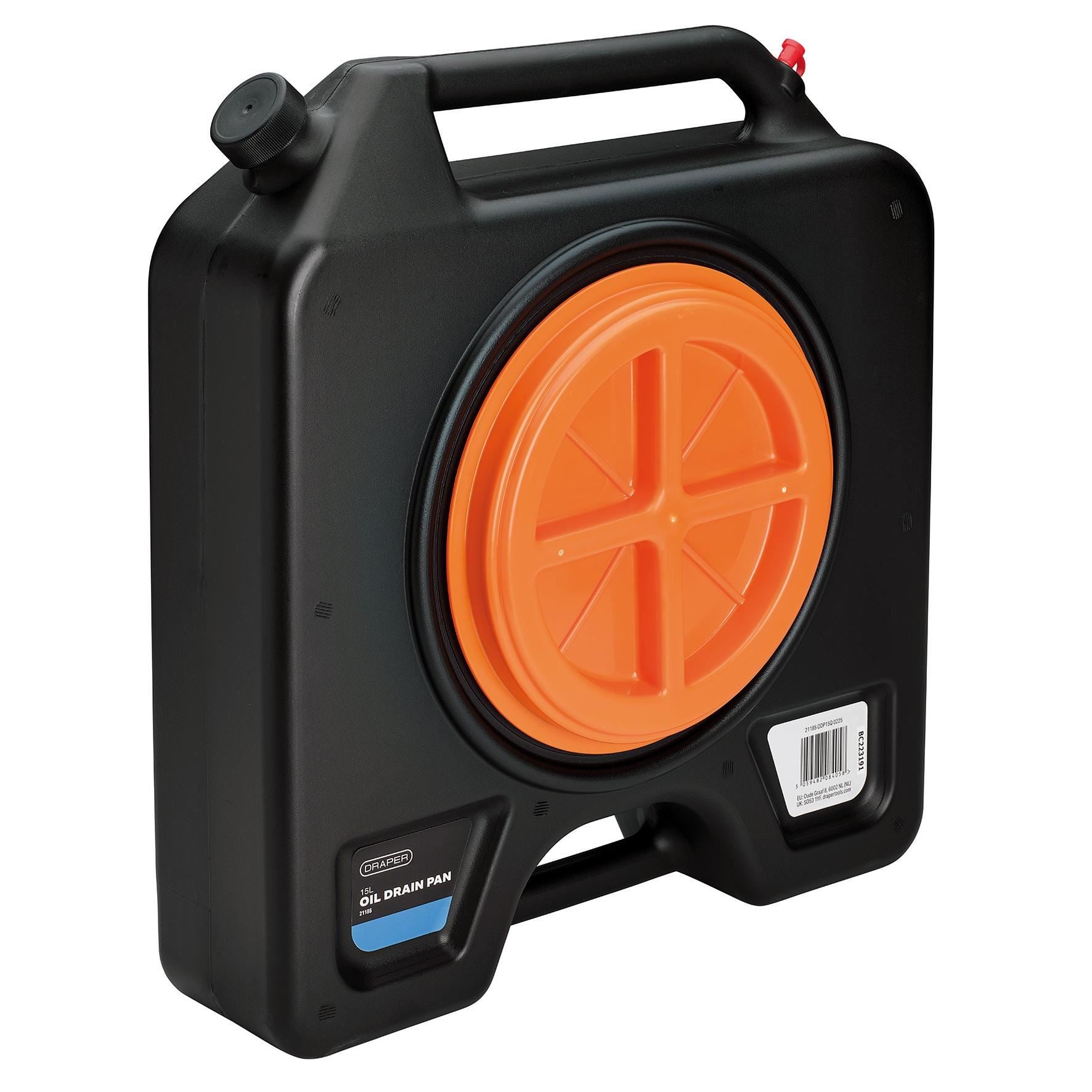 Draper 15 Quart Oil Drain Pan, 14L – CardiffTools