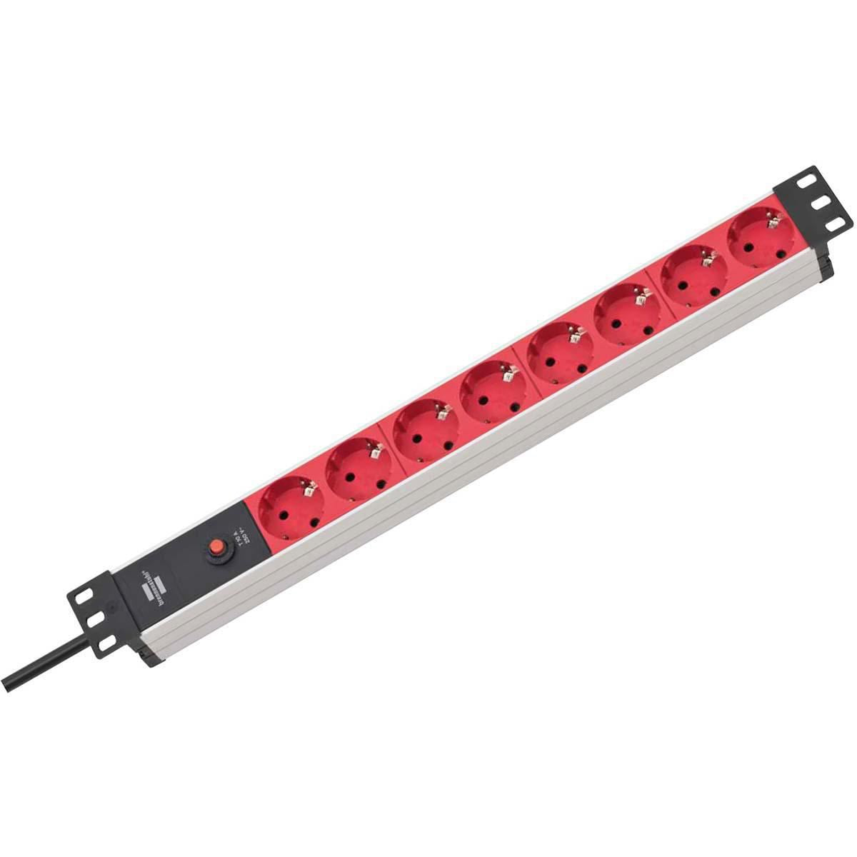Brennenstuhl Alu-Line 19" Rack Mount Power Strip Schuko to 12 x Schuko ...